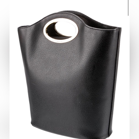 Gucci | Bags | Gucci Vintage Leather Cut Out Handle Bag Tom Ford Gucci ...